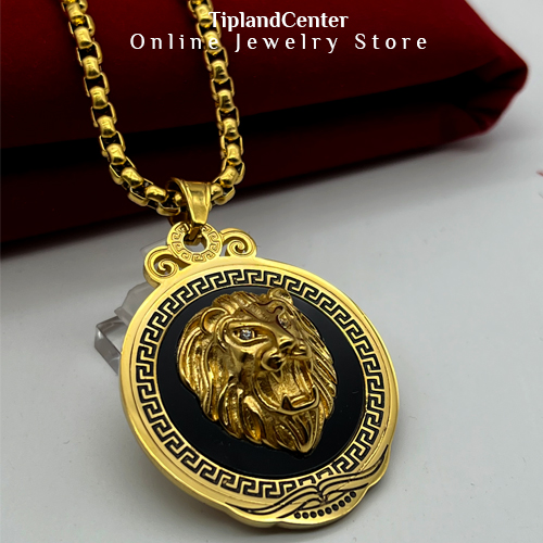 گردنبند شیر با طرح ورساچه فروشگاه اینترنتی تیپ لند Tipland